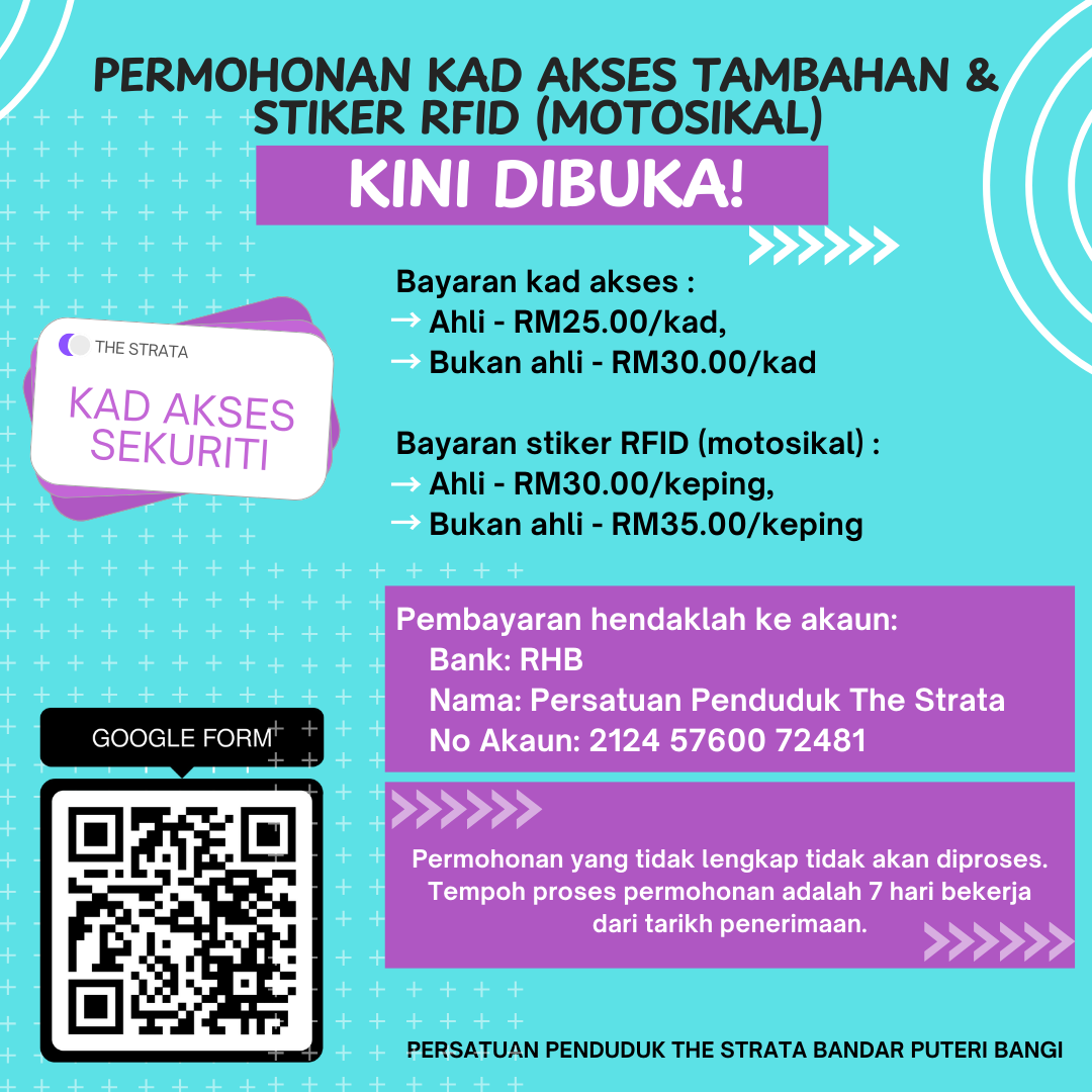 Memohon Access Card - The Strata Bandar Puteri Bangi